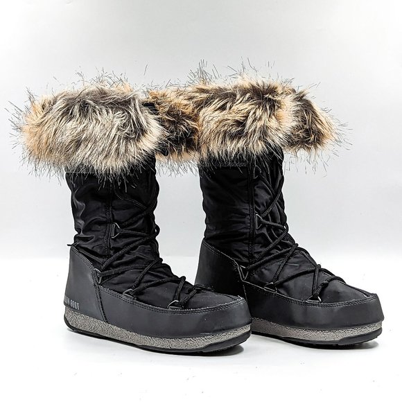 Moon Boots | Shoes | Moon Boot Women Monaco Hi Top Waterproof Faux Fur ...